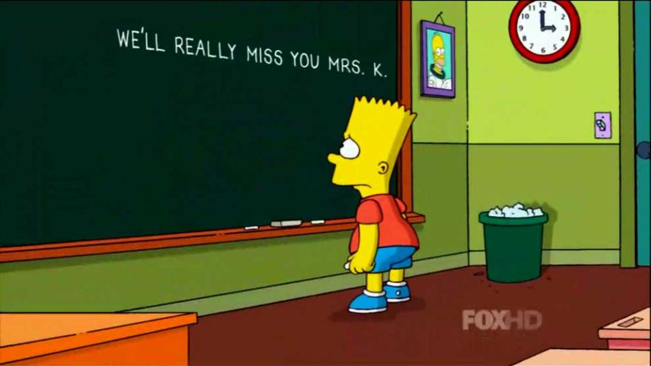 El homenaje de Los Simpsons a Edna Krabappel | Exitoina