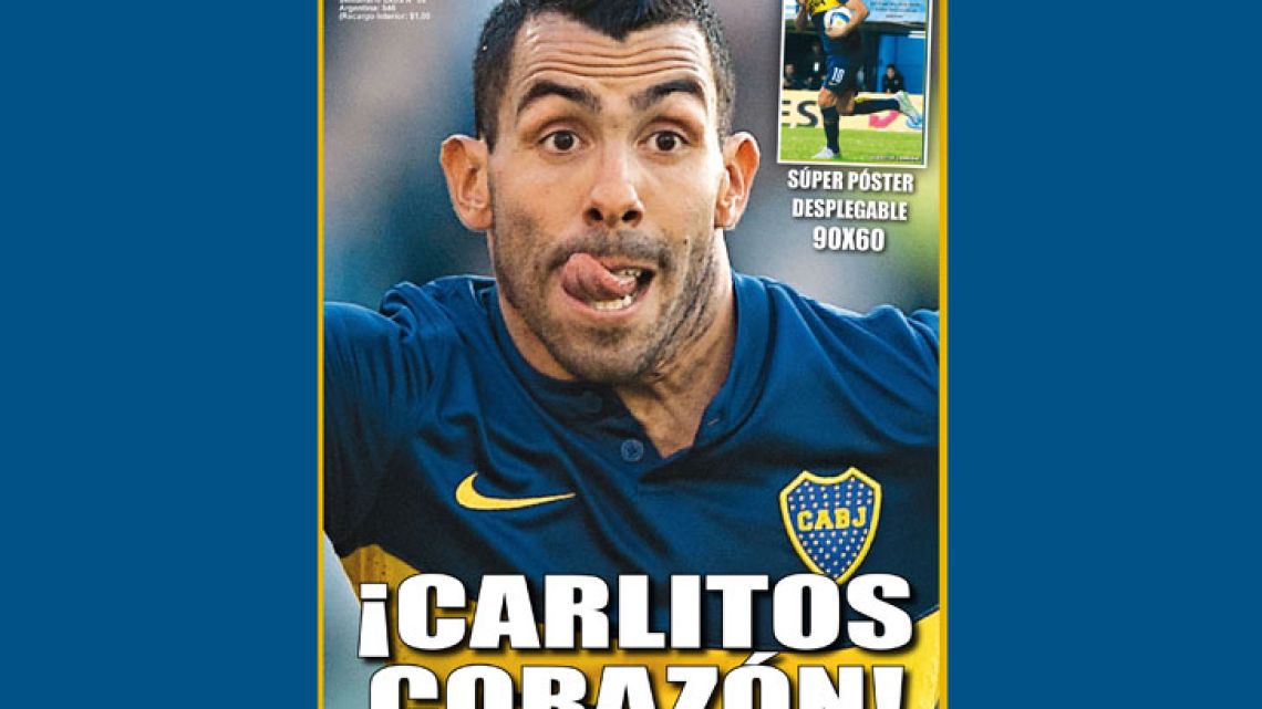 No te pierdas el póster gigante de Carlitos Tevez | 442