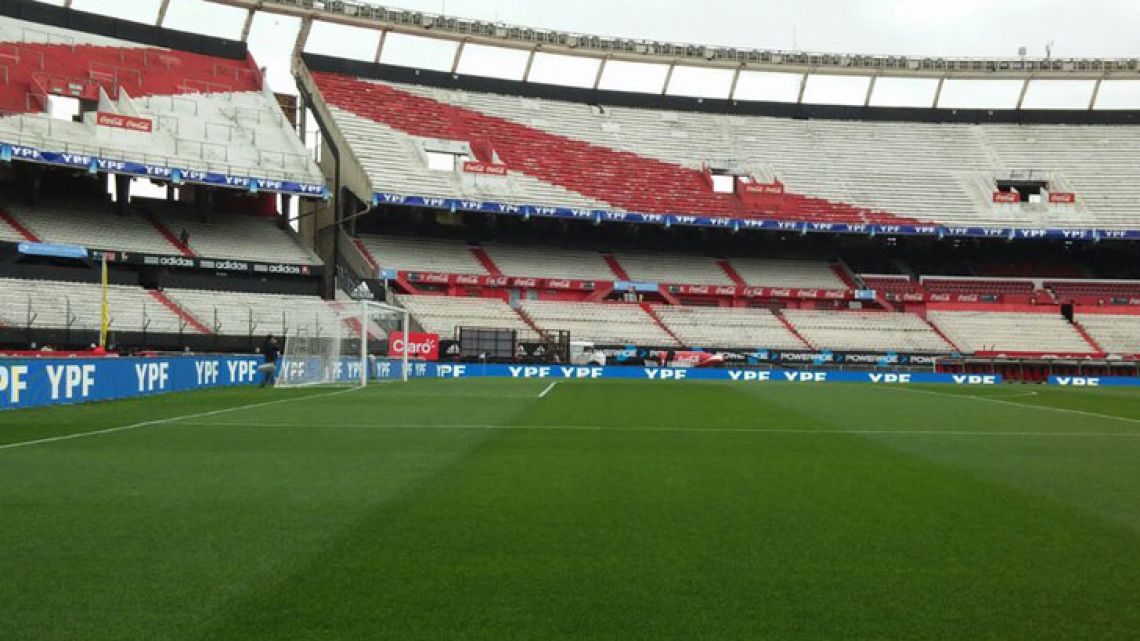 Así está la cancha de River tras la inundación | 442