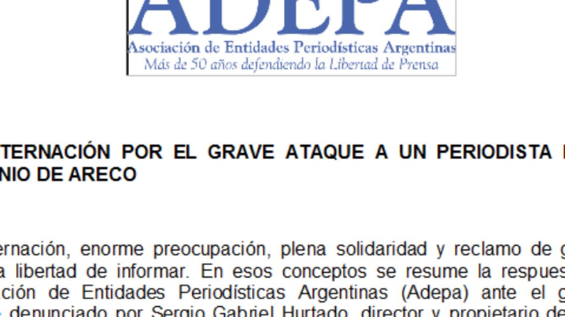 ADEPA expresó "consternación" por el periodista que denunció a narcos ...