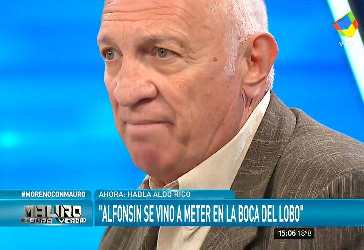 Aldo Rico reveló qué le dijo a Alfonsín durante la rebelión carapintada ...