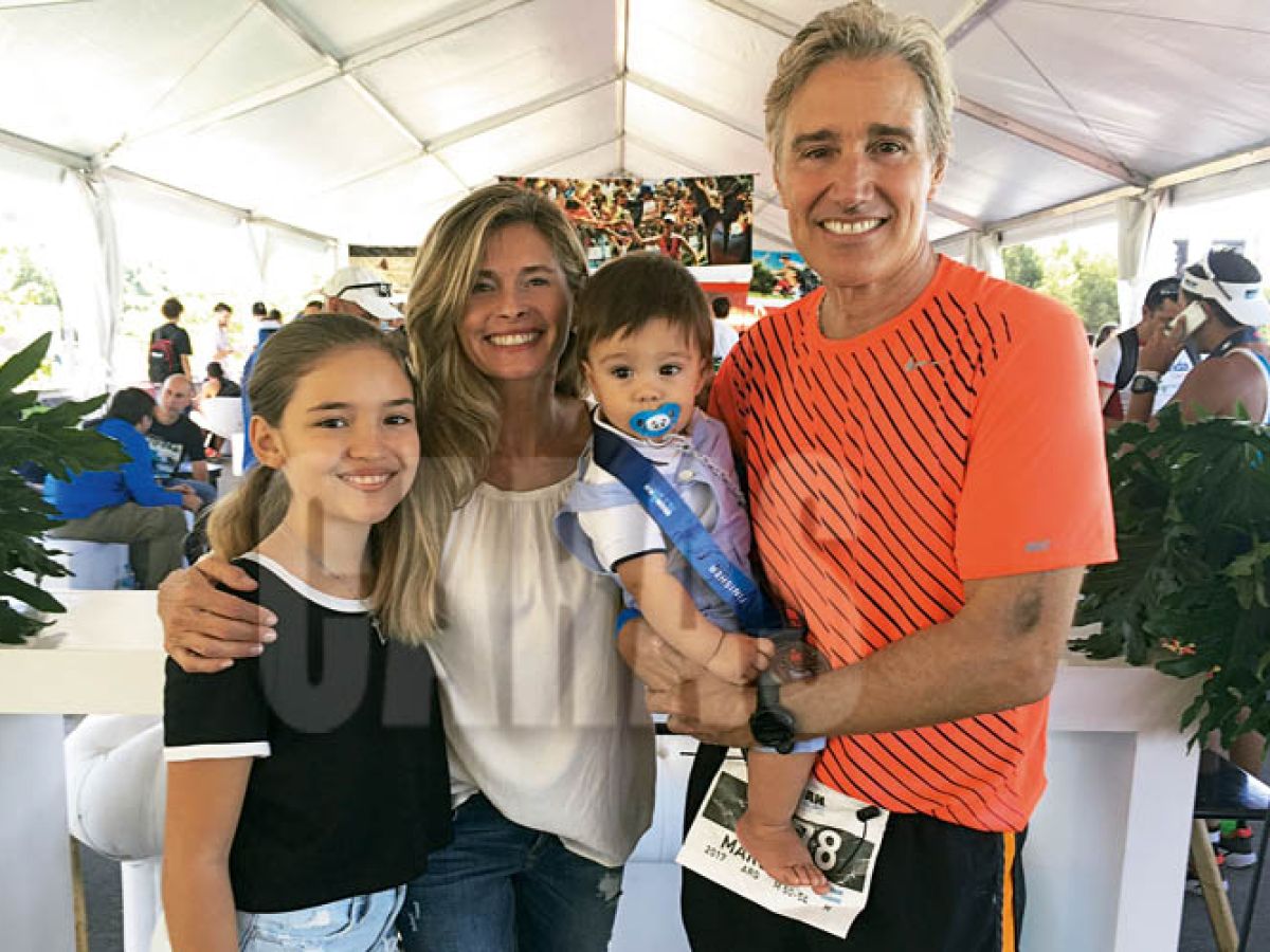 Caras | María Laura Leguizamón alentó a su marido en “Ironman"