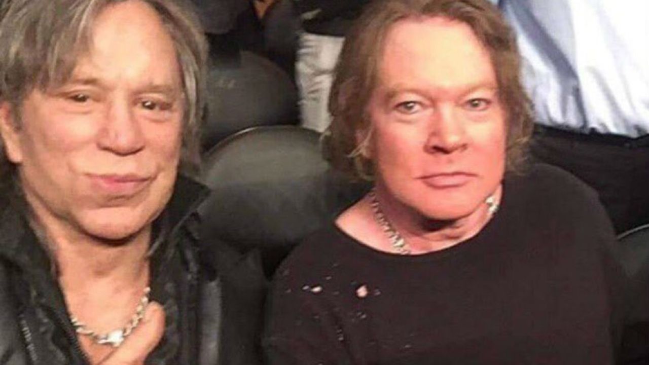 Exitoina | La foto de Axl Rose y Mickey Rourke que revolucionó las redes