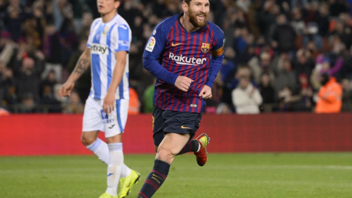 Messi selló el triunfo de Barcelona ante Leganés | 442