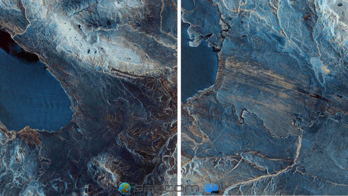 Una vista de los lagos patagónicos, la primera imagen que revela el ...