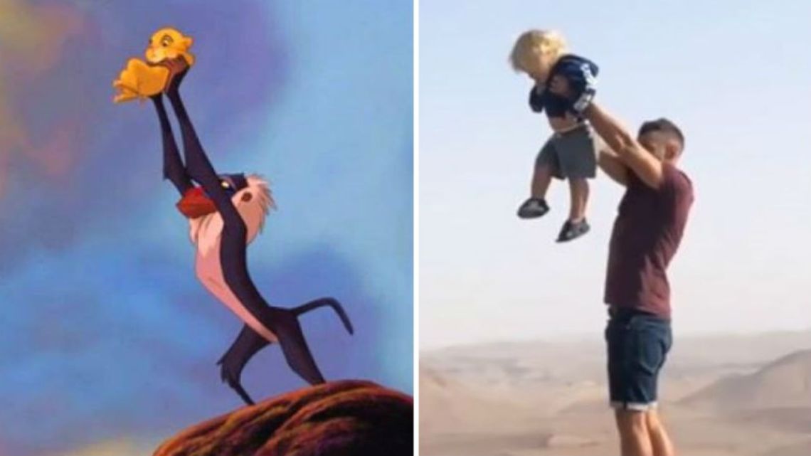 El tierno video de Mirko recreando la mítica escena de "El Rey León ...