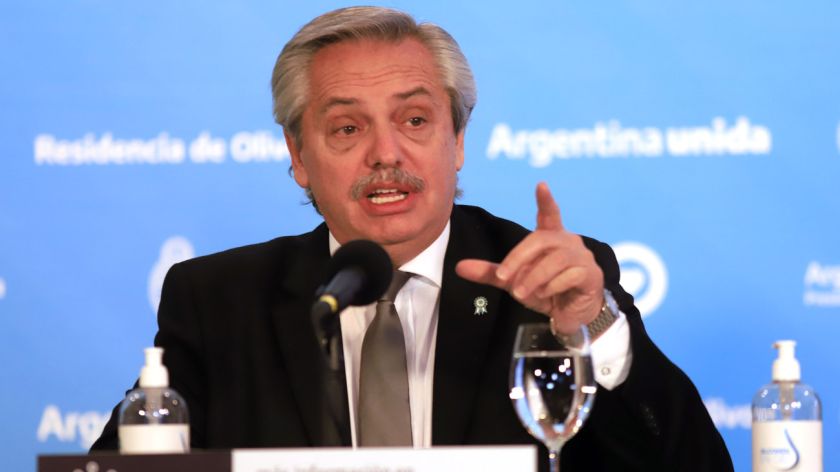 Alberto Fernández: "No estoy seguro si tocamos el pico o si puede ser ...
