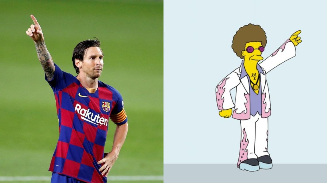 Insólita versión en redes: ¿Los Simpson predijeron el festejo de Messi ...