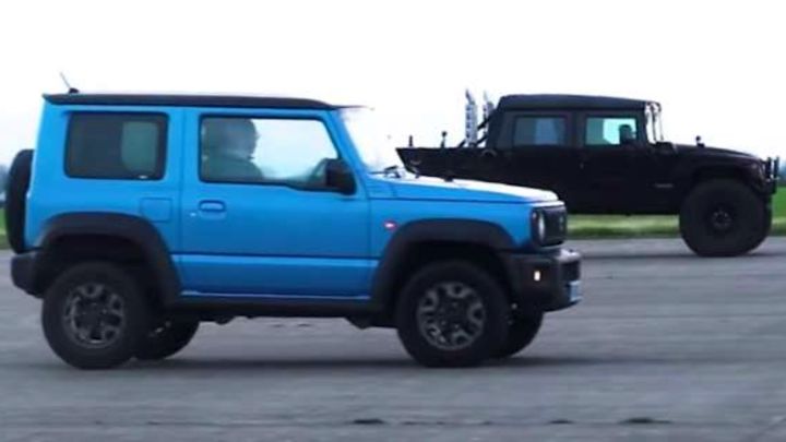 Suzuki Jimny vs. Hummer: la inusual carrera para ver quién es más ...
