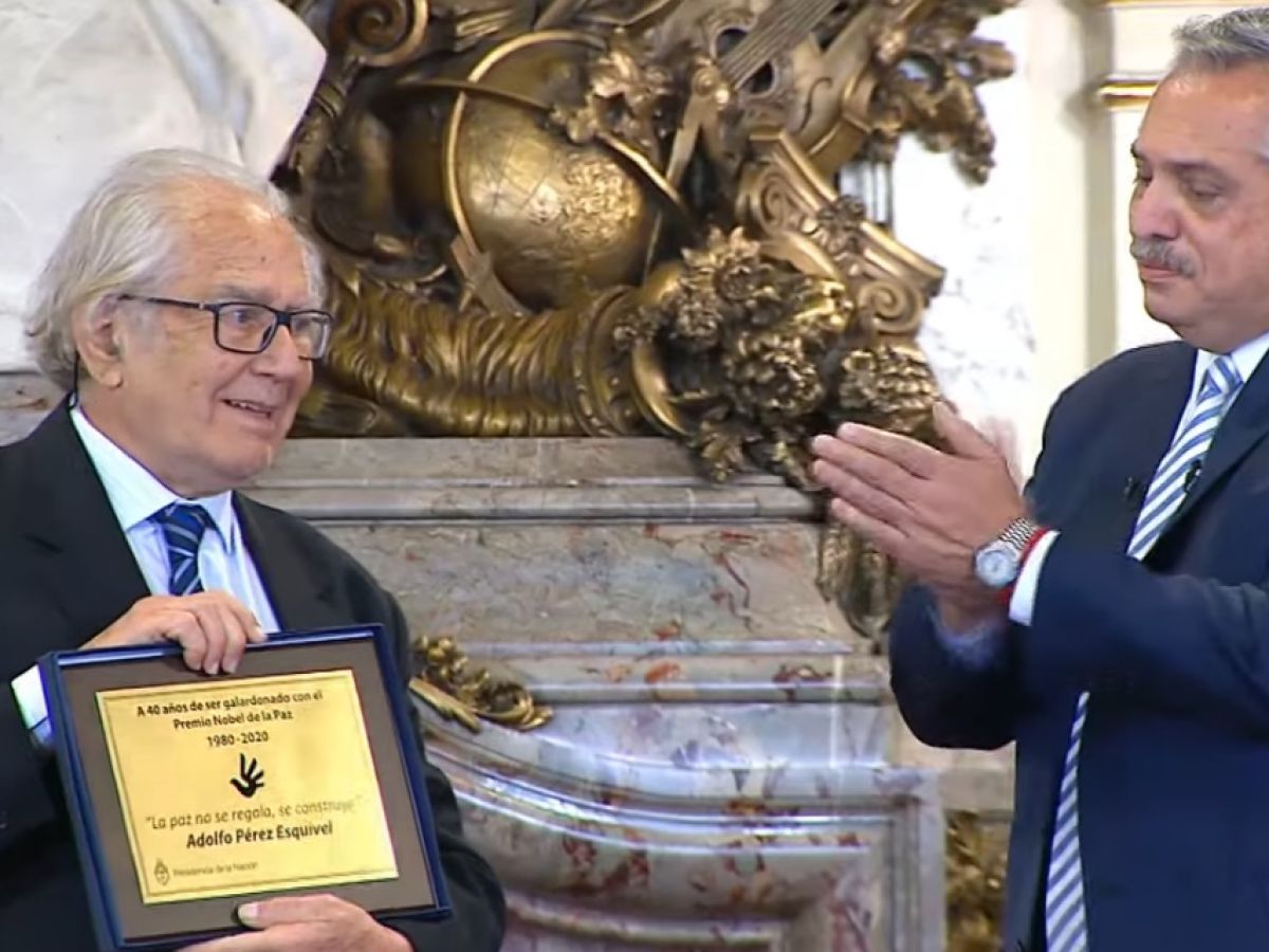 Homenaje a Pérez Esquivel a cuarenta años de recibir el Nobel de la Paz ...