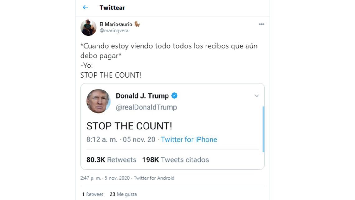 "Stop the count!": los mejores memes sobre las elecciones en Estados ...