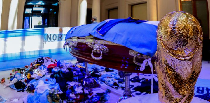 Outrage as photos of Maradona's dead body in coffin leak online ...
