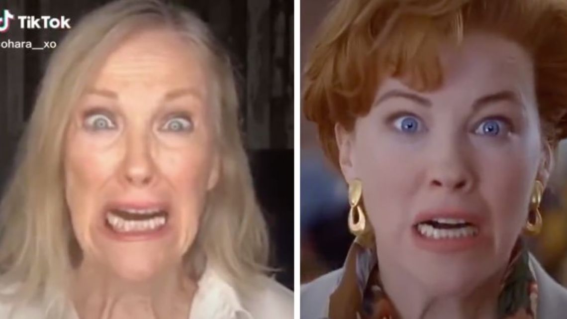 ¡Kevin! Catherine O’Hara recrea la icónica escena de "Mi pobre angelito ...