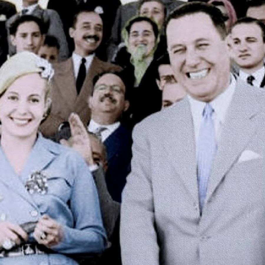 Juan Domingo Peron And Eva Peron