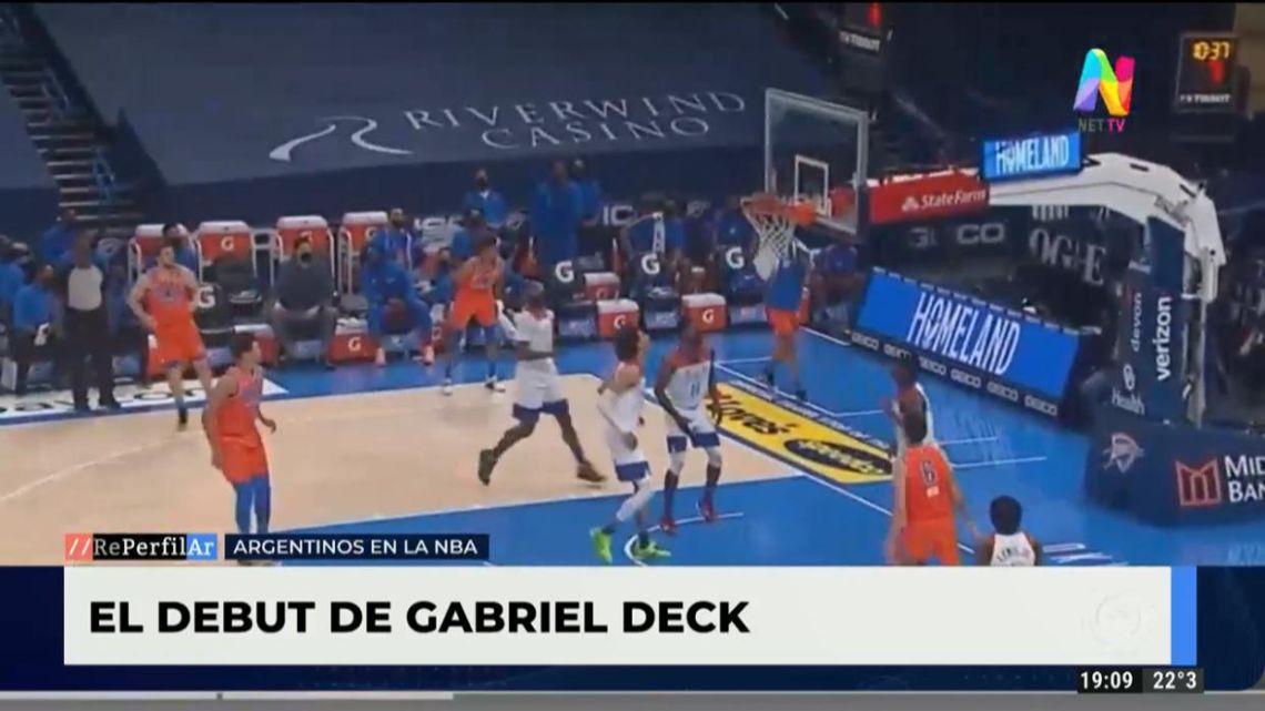 NBA: Gabriel Deck hizo su debut con Oklahoma City Thunder | Perfil