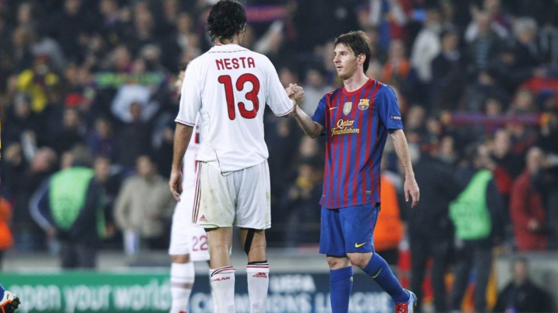 El feo recuerdo que le quedó a Alessandro Nesta de Messi: "Me destruyó ...