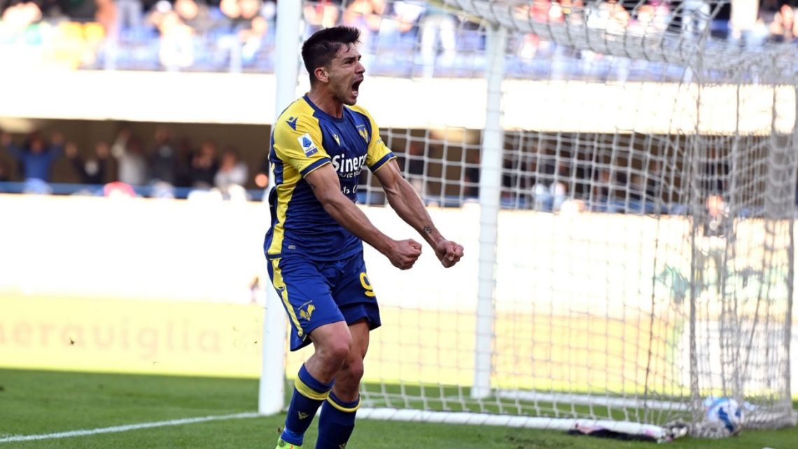 Gio Simeone metió cuatro goles por primera vez en su carrera | 442