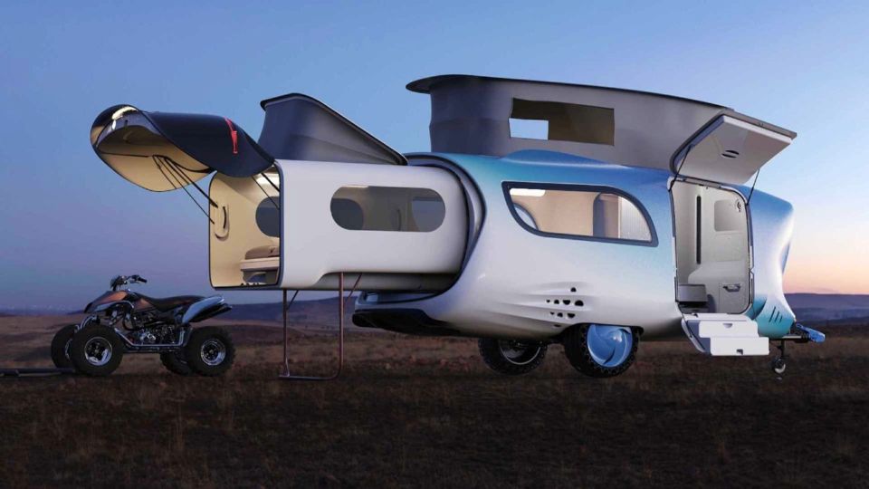 Whale Trailer Cabin: la increíble casa rodante que se expande para ...
