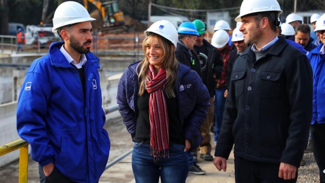 Malena Galmarini y Federico Achával recorrieron obras hídricas en Pilar | Perfil