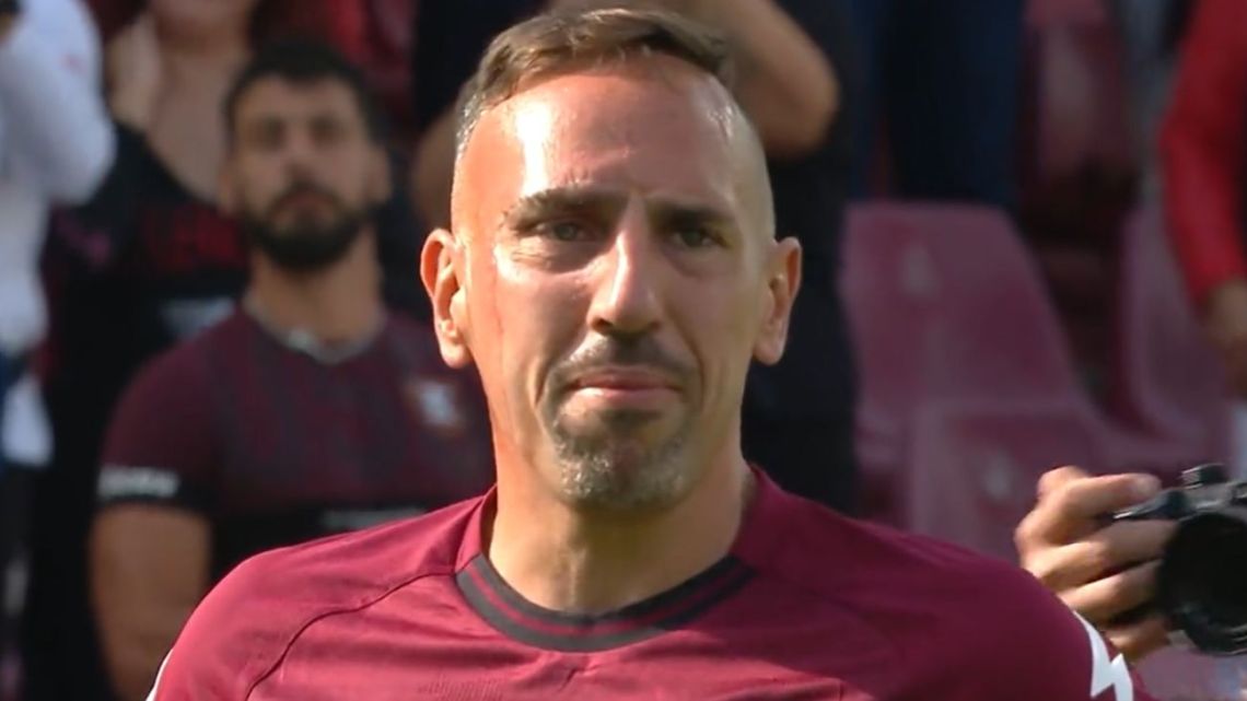 El conmover llanto de Franck Ribéry en su último partido como ...