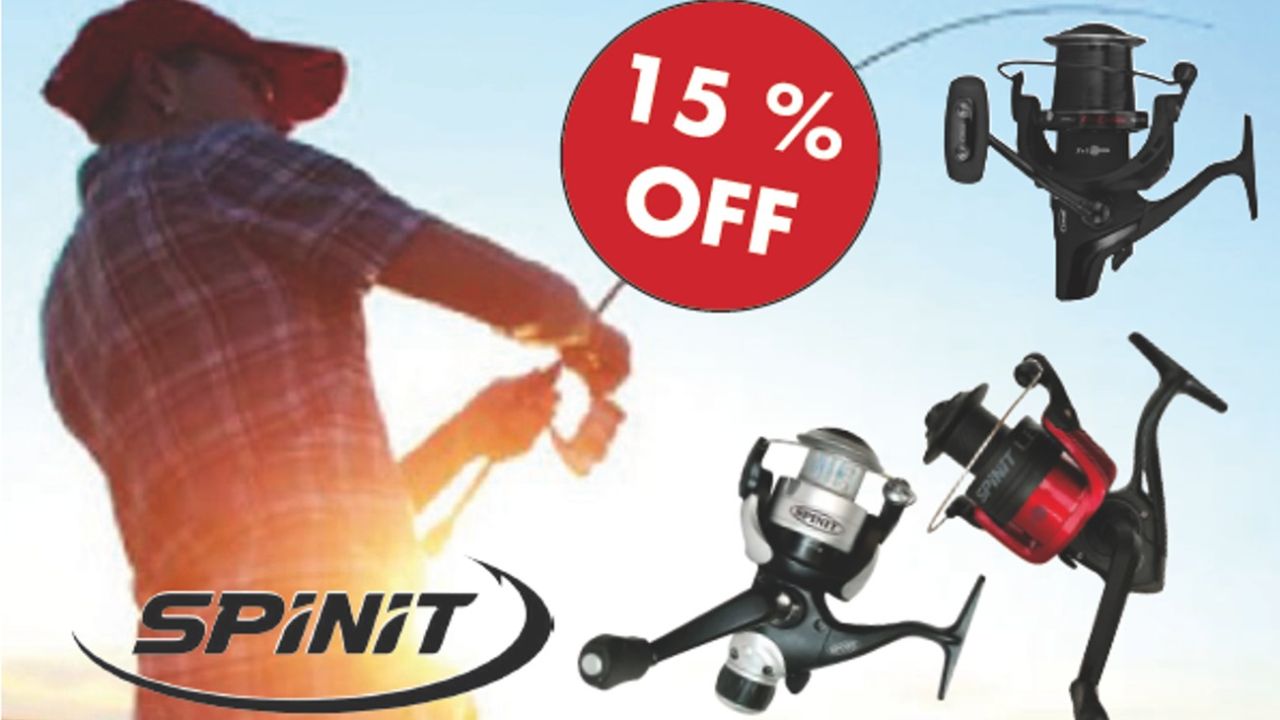 Imperdible: 15 % de descuento en reeles de pesca Spinit | Weekend
