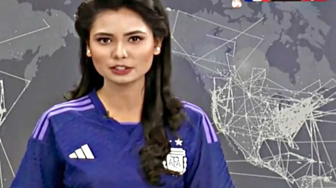 Locura por la Scaloneta: una conductora de TV en Bangladesh trabajó con ...