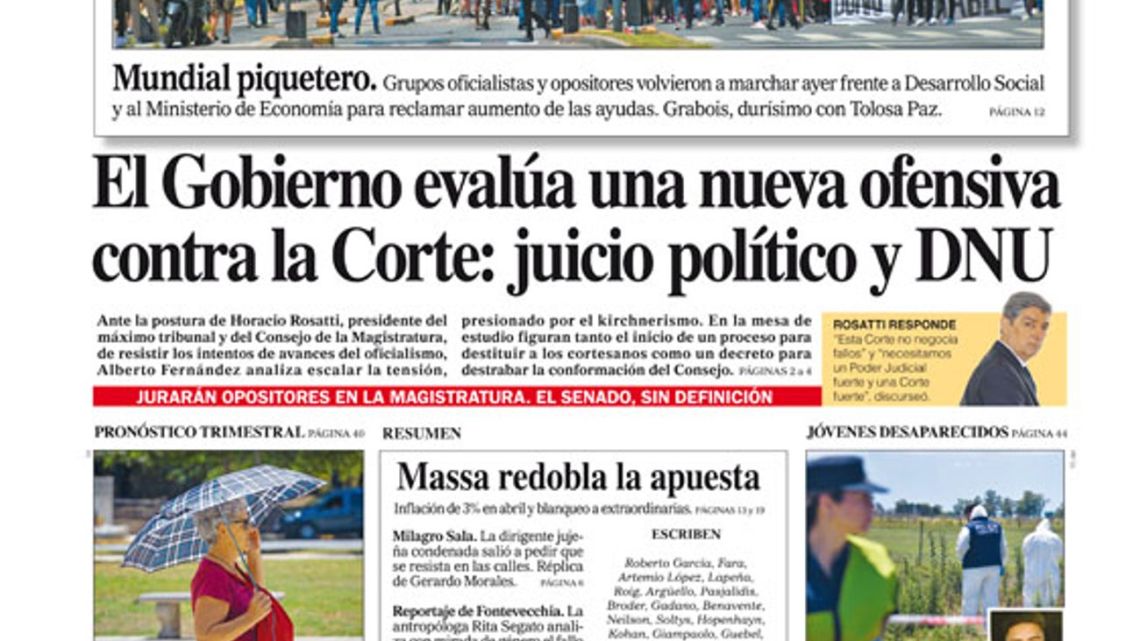 La tapa del Diario PERFIL de este sábado 17 de diciembre de 2022 | Perfil