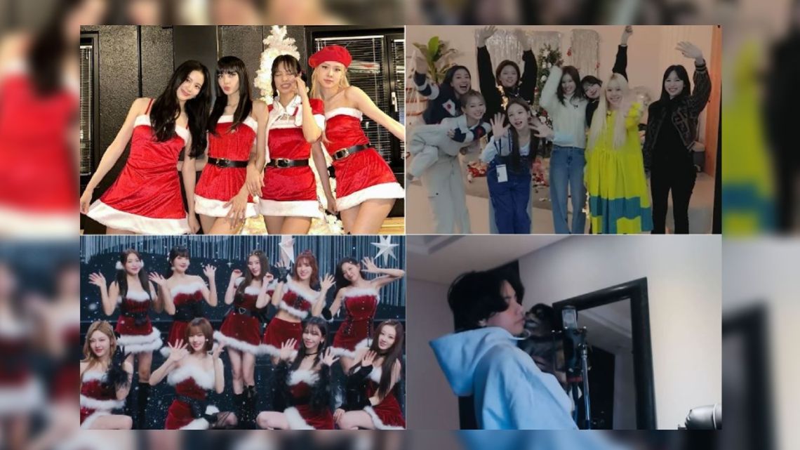 El K-pop festeja la Navidad con BLACKPINK, TWICE, V de BTS, Red Velvet ...