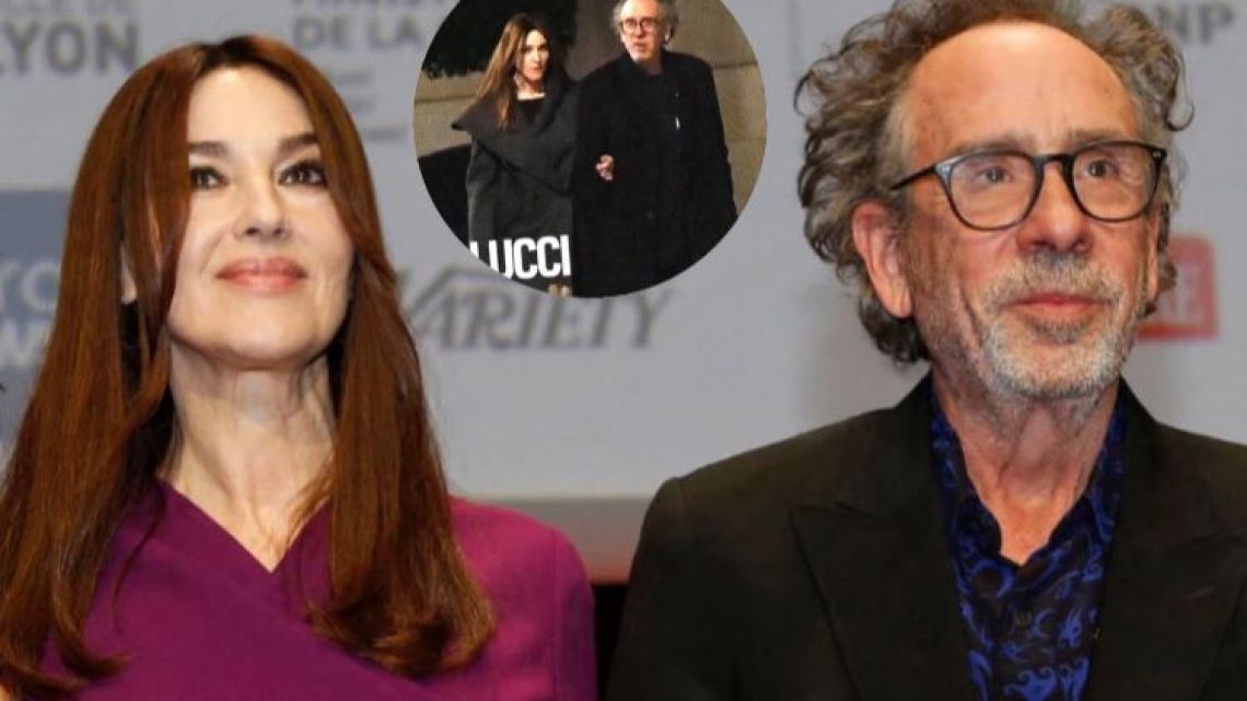 Tim Burton y Monica Bellucci se mostraron juntos durante un romántico ...