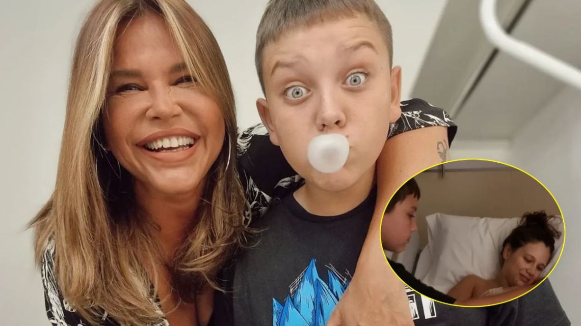 Thiago Rodríguez conoció a su sobrino Salvador, hijo de sus hermanos Barbie Vélez y Lucas ...