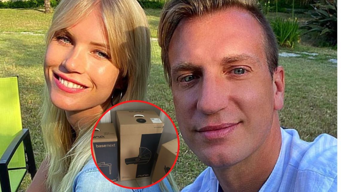 Maxi López y Daniela Christiansson ya tienen cochecito para su beba en ...