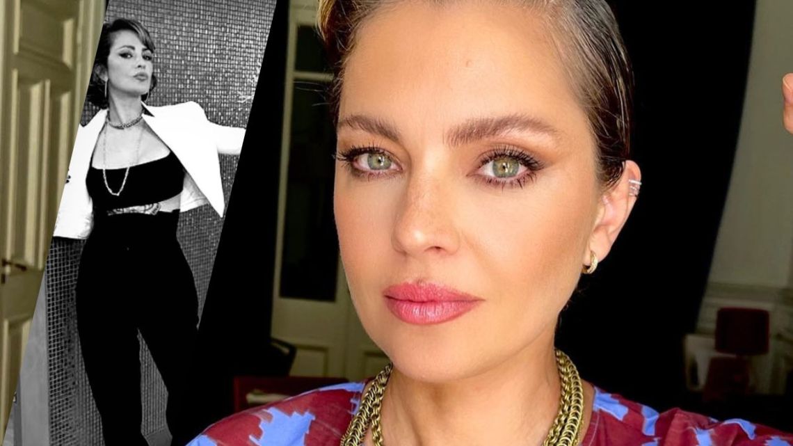 El look black and white de Dolores Fonzi para la cena previa a los ...