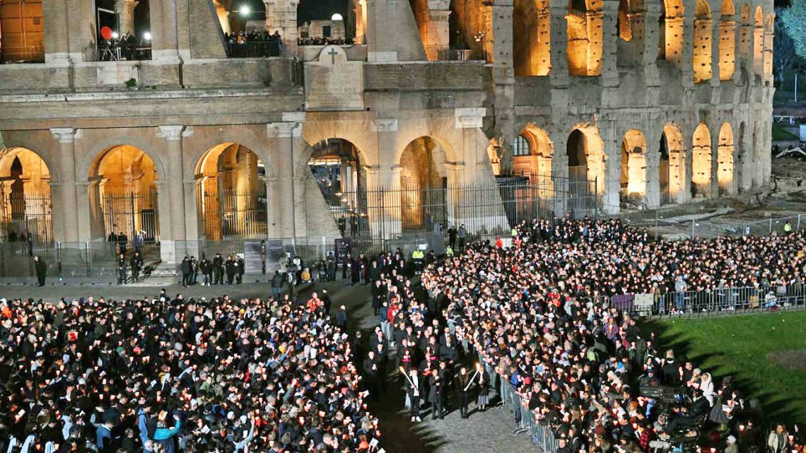Francis did not celebrate the Via Crucis to take care of the cold that ...