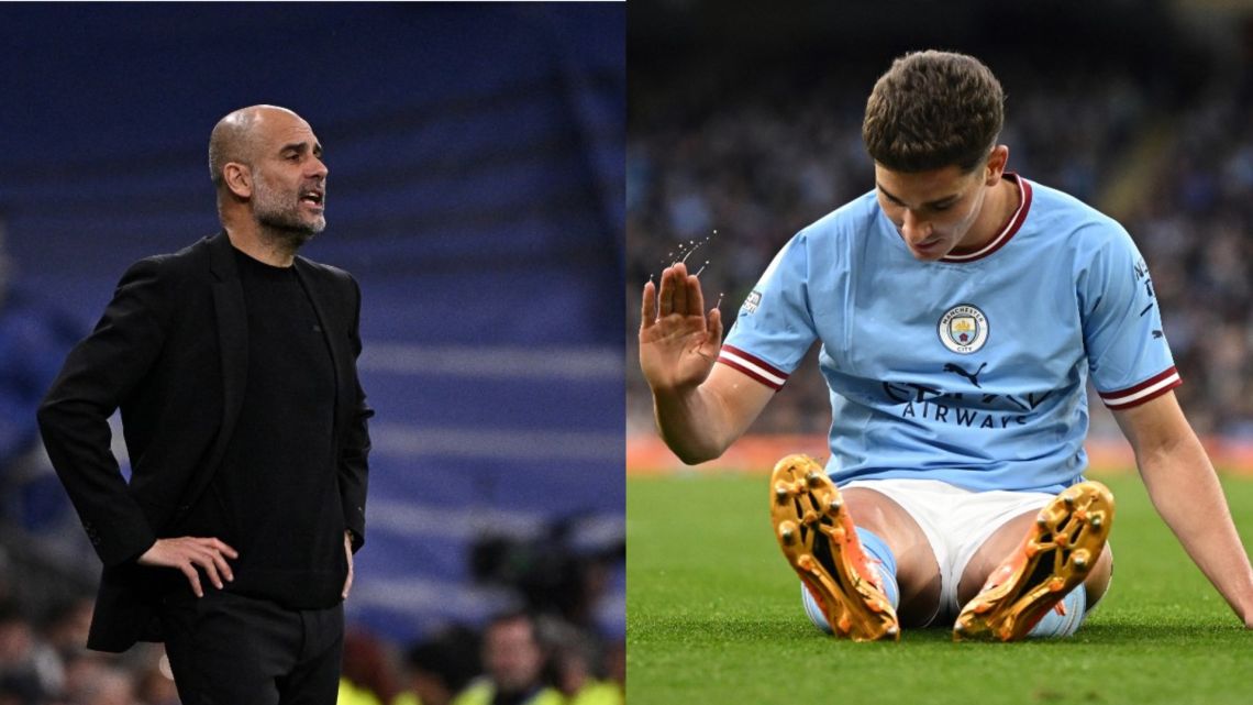 Guardiola explicó porque no puso a Julián Álvarez contra el Real Madrid ...