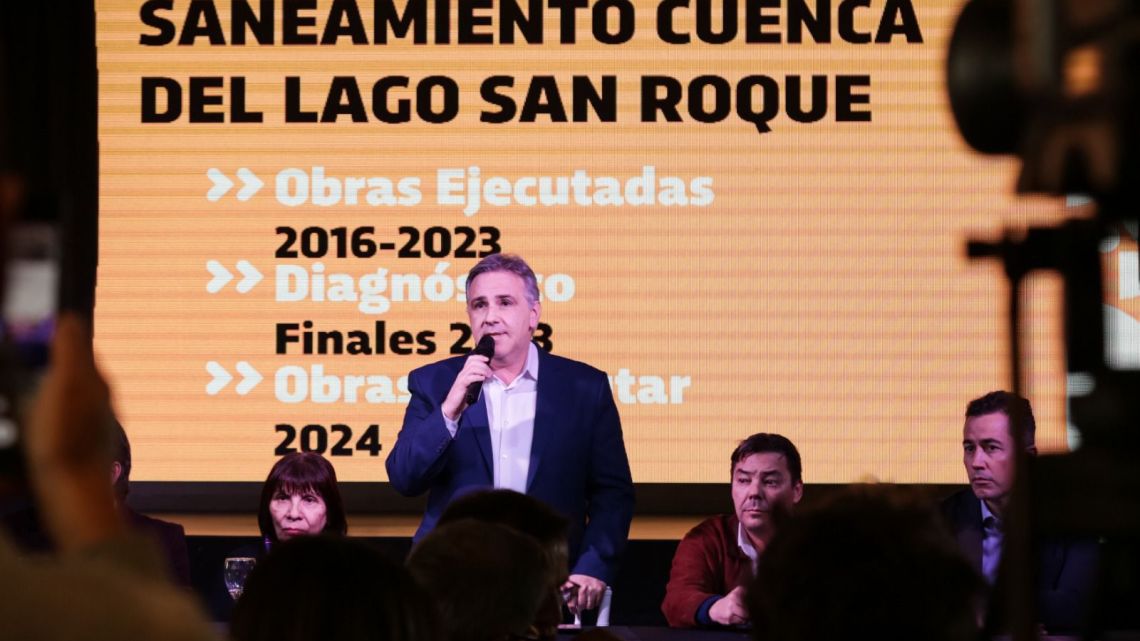 Llaryora presentó el Plan Integral de Saneamiento para la cuenca del ...