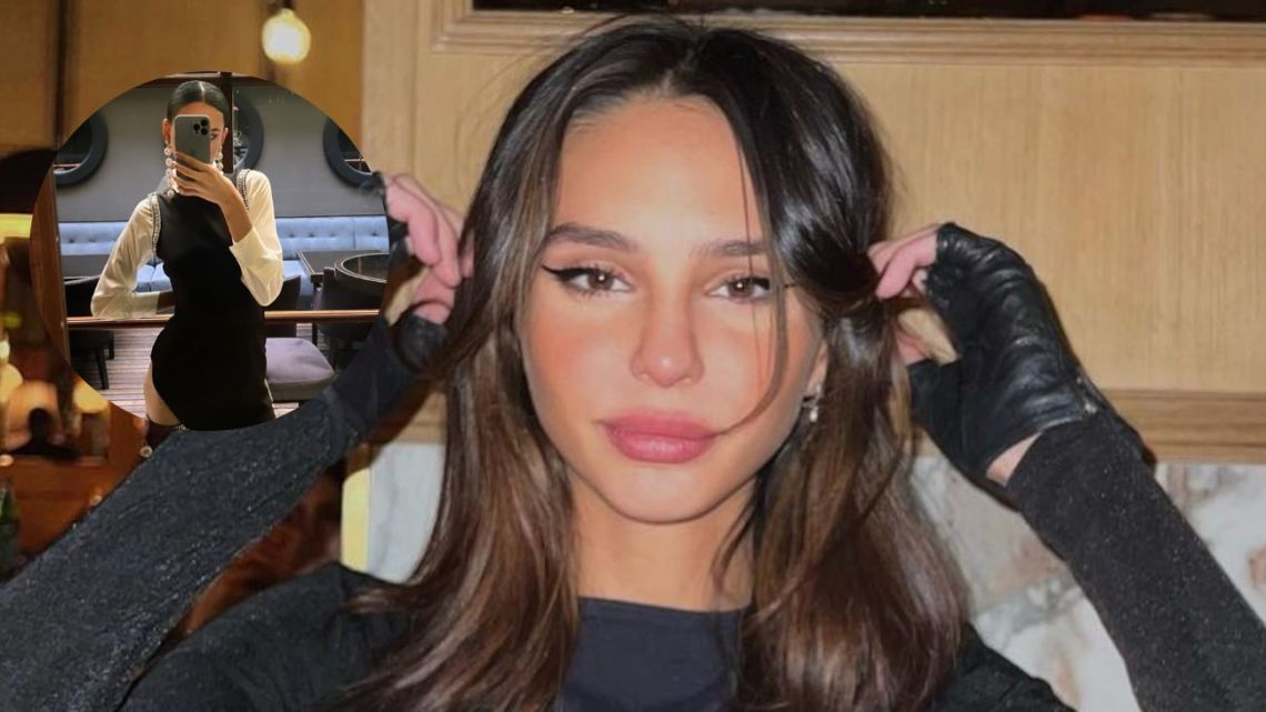 Juanita Tinelli arrasó con un vestido negro y detalles con strass | Caras