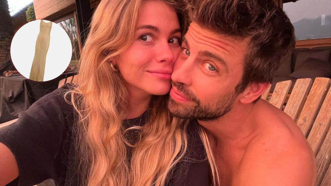 Clara Chía se vistió de dorado para acompañar a Gerard Piqué a la boda ...