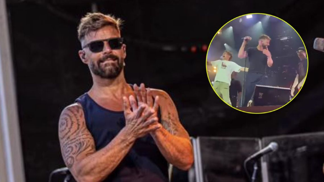 Los hijos de Ricky Martin, Matteo y Valentino, lo sorprendieron en ...
