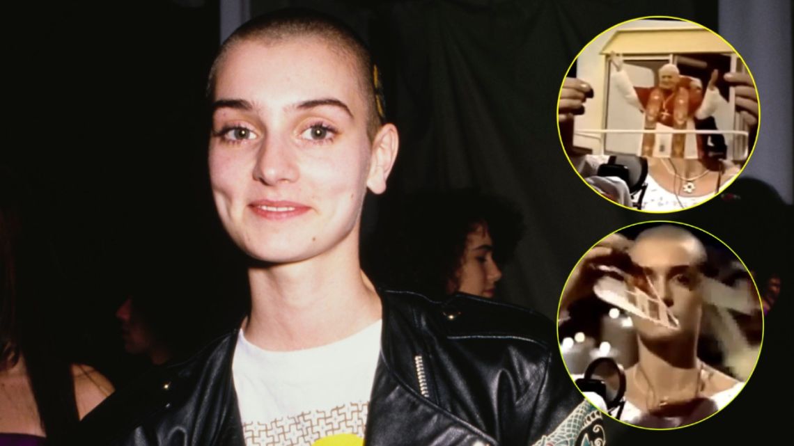 Murió Sinéad O'Connor: su histórico escándalo con la foto del Papa Juan ...