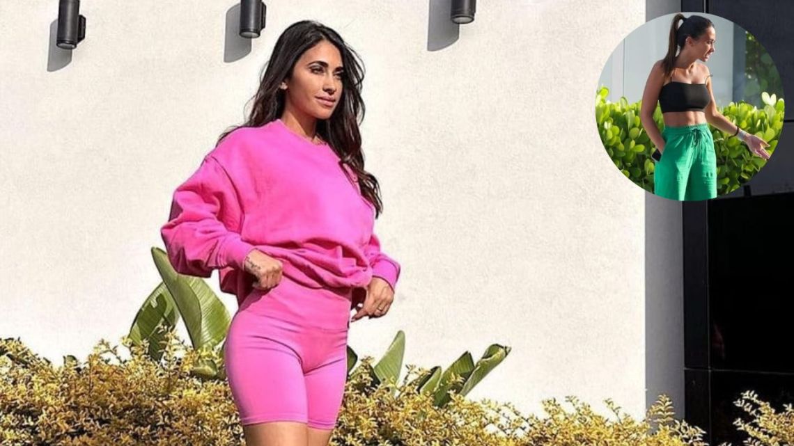 Antonela Roccuzzo llevó el look indicado para una pasear por Miami: Crop top y pantalón amplio ...