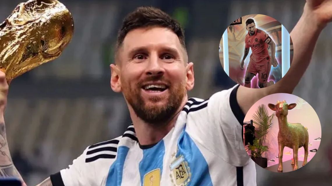 Rosa y con una cabra de oro, el exclusivo negocio de ropa de Lionel ...