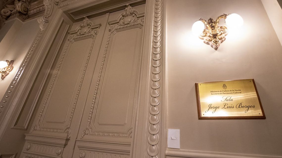 Se presentó la renovación del Espacio Borges en el edificio histórico de la Biblioteca Nacional ...