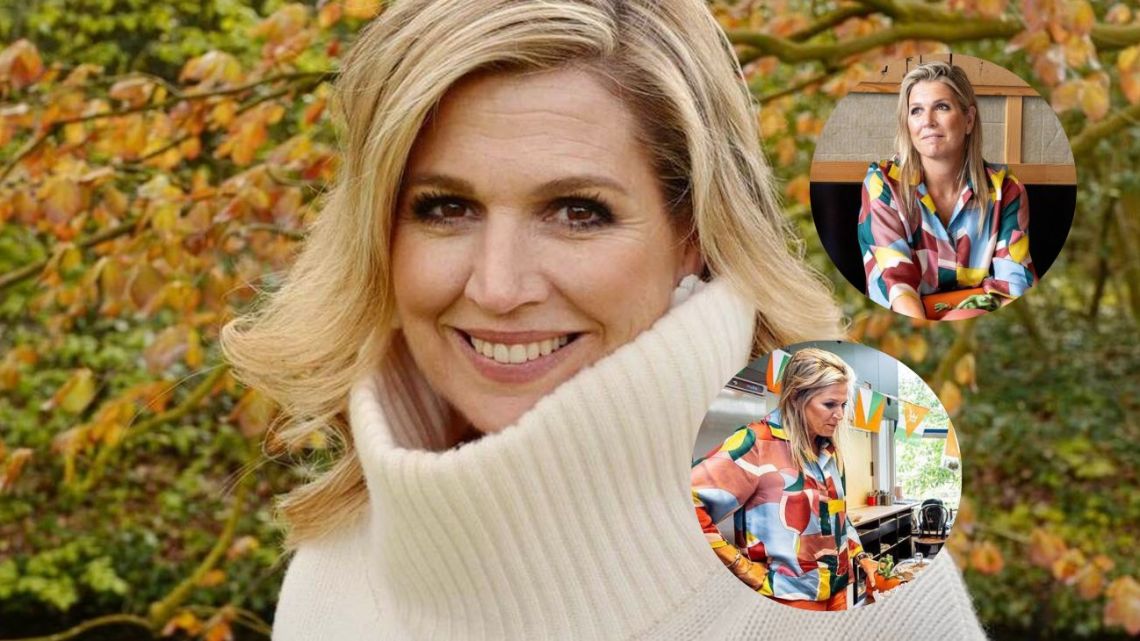 Máxima Zorreguieta se lució con una camisa geométrica y estampada | Caras