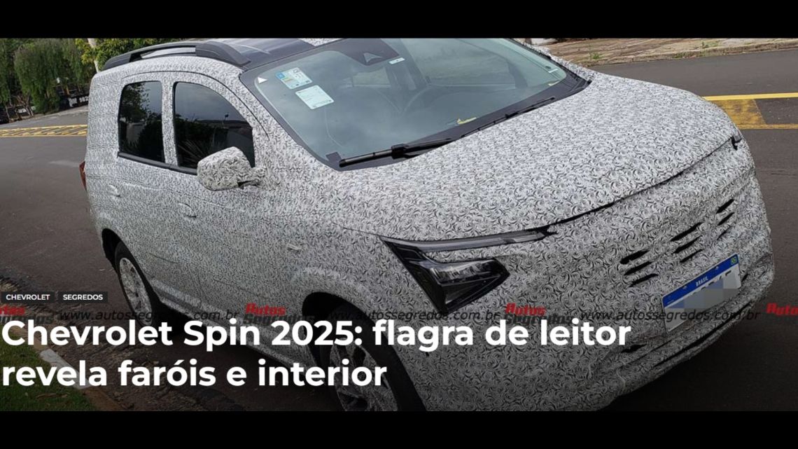 Nuevas fotos del próximo Chevrolet Spin | Parabrisas
