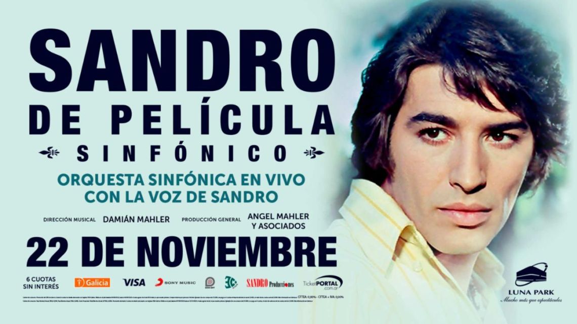 Llega "Sandro de Película Sinfónico" al Luna Park | Perfil