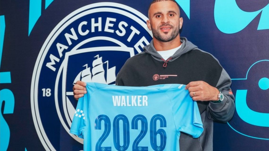 Manchester City anunció la extensión del contrato de Kyle Walker con ...