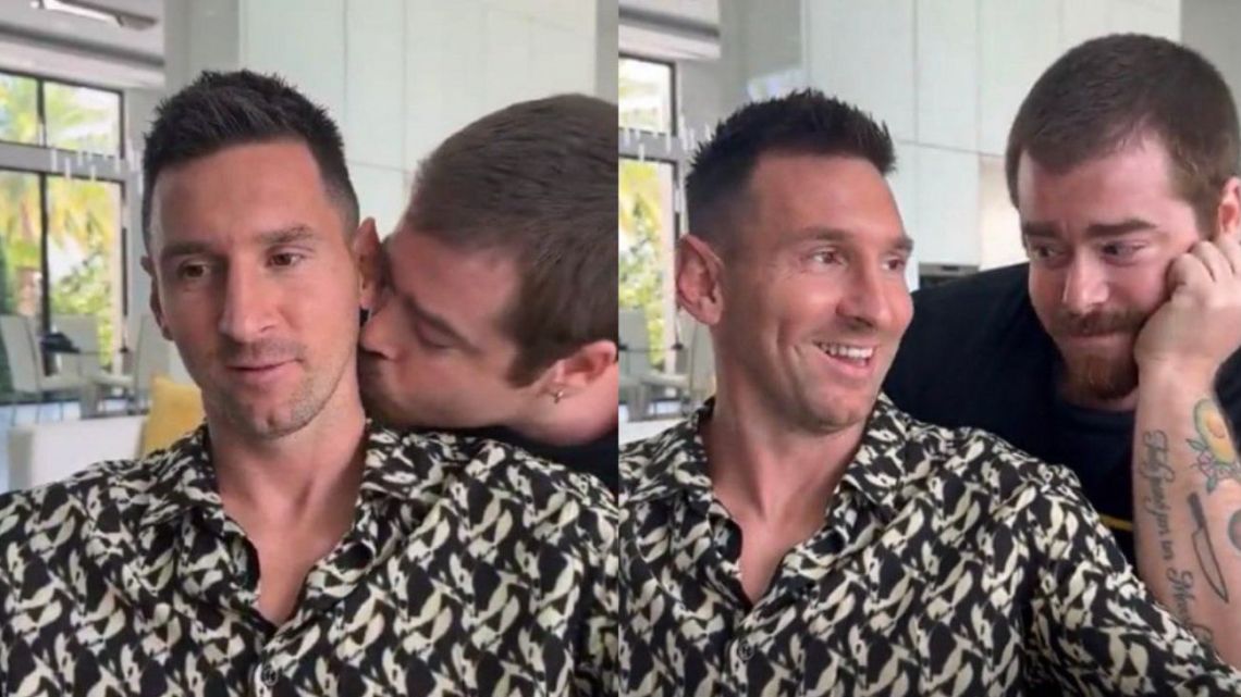 El beso de Migue Granados a Lionel Messi y un divertido video | 442