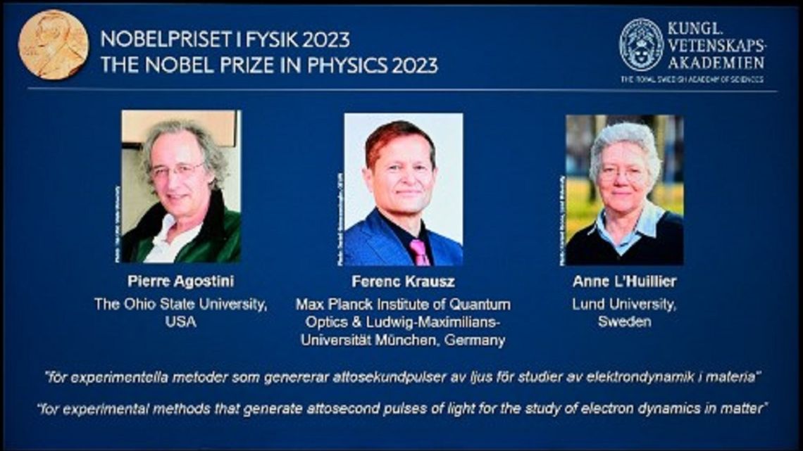 El Premio Nobel de Física fue para tres científicos por sus estudios sobre los electrones | Perfil