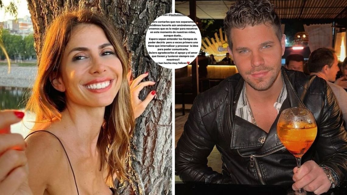 Majo Martino y Locho Loccisano confirmaron su separación: “Es lo mejor para nosotros en este ...