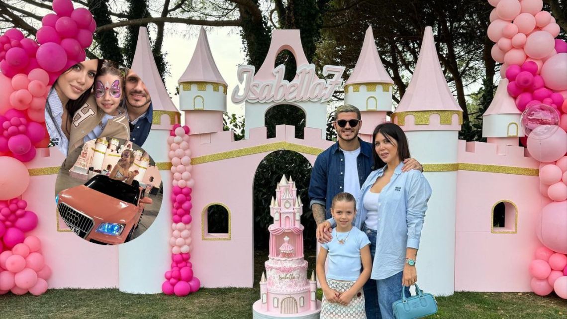 Un castillo rosa y un auto de lujo: el cumple de Isabella, la hija de ...